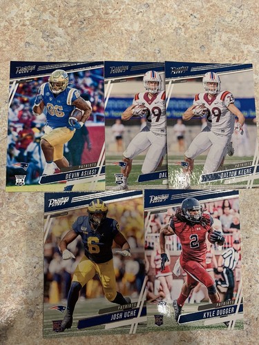 Prestige 2020 Patriots 5x Rookie Lot Keene x2 Devin Asiasi Josh Uche ...