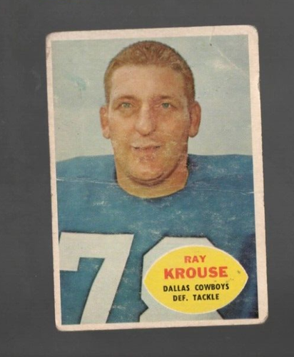 1960 Topps #40 Ray Krouse Dallas Cowboys Fair (crease) | eBay