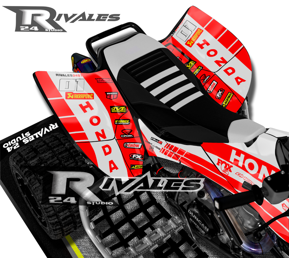 Honda TRX 450R 450ER graphics kit 2004 2005 2006 to 2015 decals ...