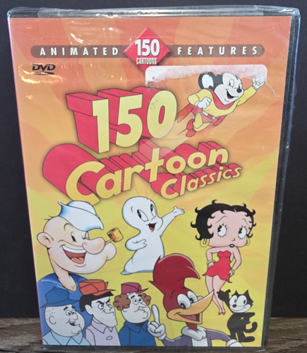 150 Cartoon Classics (3 DVD BOX SET) POPEYE BETTY BOOP FELIX THE CAT ...