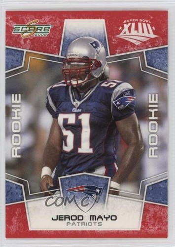 2008 Score Rookie Factory Set Red Jerod Mayo #340 Rookie RC | eBay