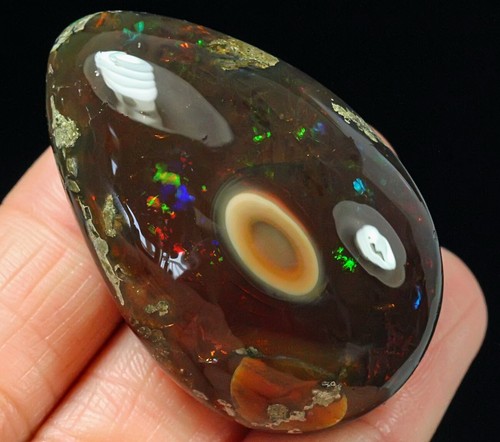 114.2Ct African Polished Black Opal Cab Specimen PBA81 | eBay