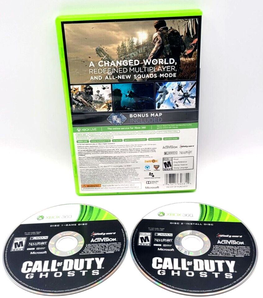 CALL OF DUTY: GHOSTS CIB Complete In Box XBOX 360 GAME ACTIVISION | eBay