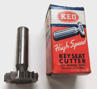 #810 KEO HIGH SPEED STEEL STAGGERED KEYSEAT CUTTER LEFT HAND DIRECTION ...