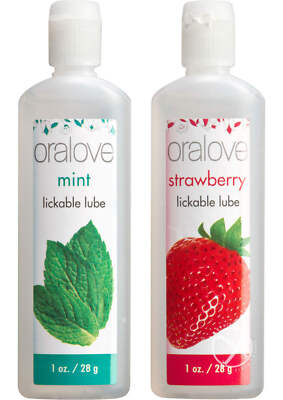 Oralove Delicious Duo Lickable Strawberry and Mint Lubricant | eBay