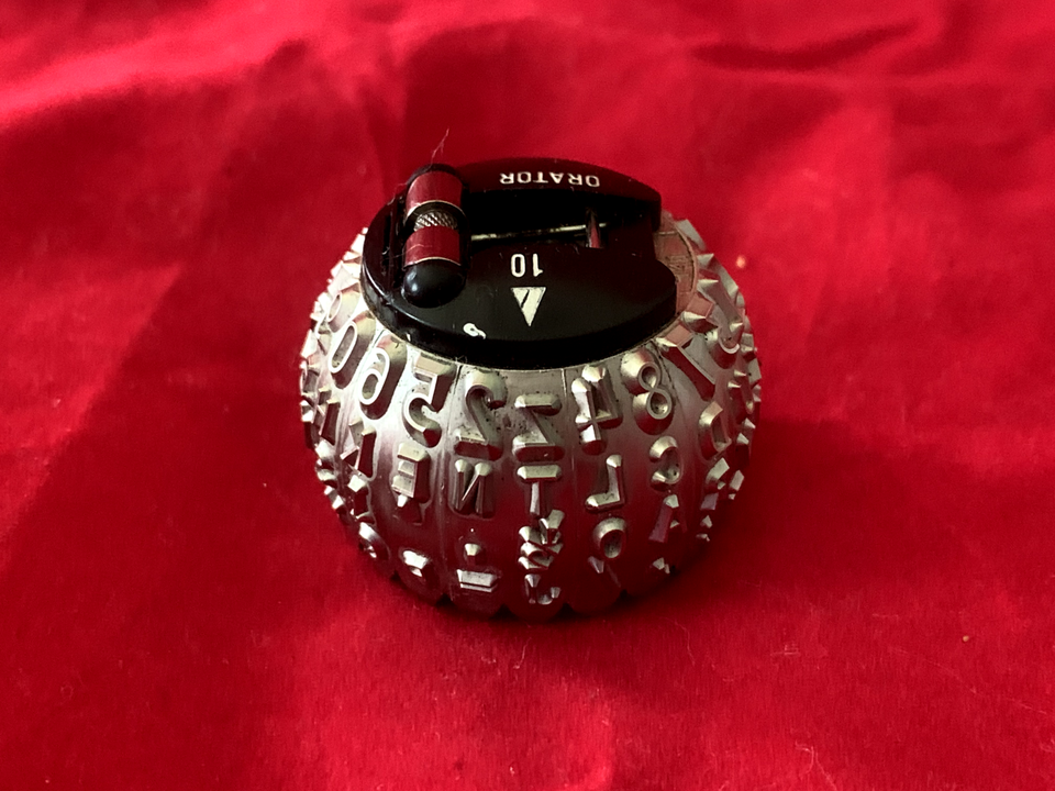 IBM Selectric Typewriter Font Ball Orator 10 *Lever is Broken* (5) | eBay