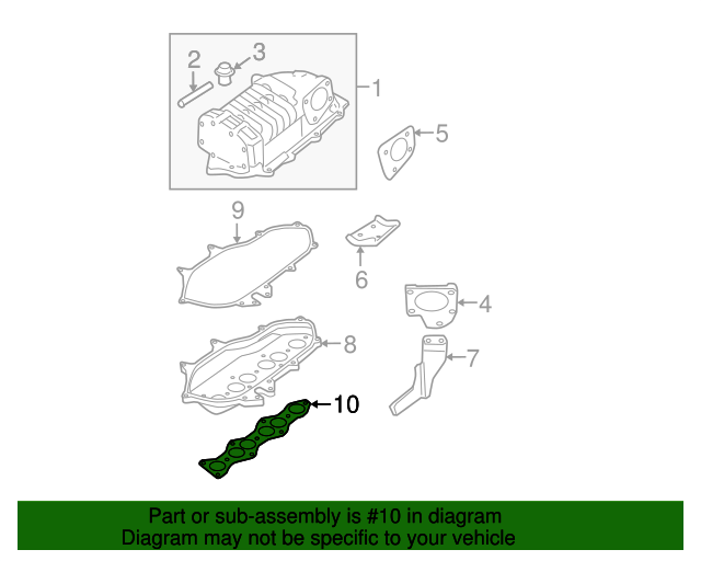 New OEM Genuine Nissan Gasket Adapter 2001-2004 Frontier Xterra 14032 ...