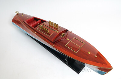 DIXIE II Speedboat Model Wooden Boat Replica | eBay