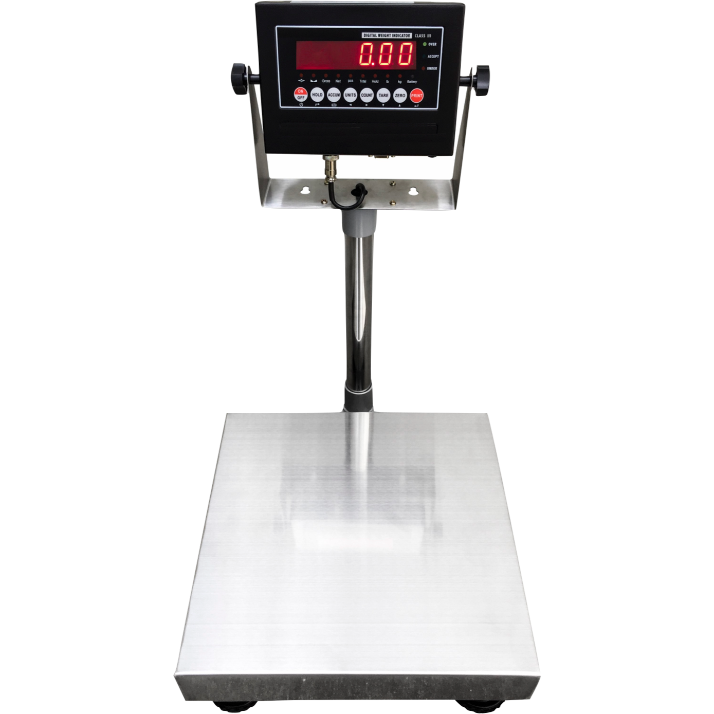 Digital 12” x 12” Bench Scale NTEP Weighing Receiving Scale 100 lb x 0. ...