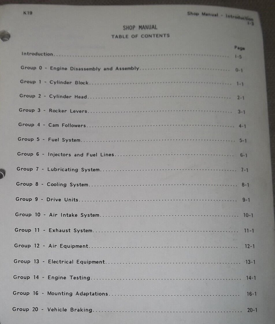 Cummins K19 KT KTA KTTA ENGINES SHOP SERVICE REPAIR MANUAL GUIDE BOOK ...