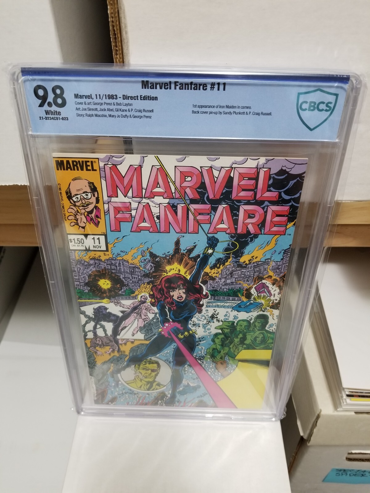 Marvel Fanfare #11 NM/M 9.8⛓️1st App Iron Maiden⛓️High Grade Key⛓️CBCS ...