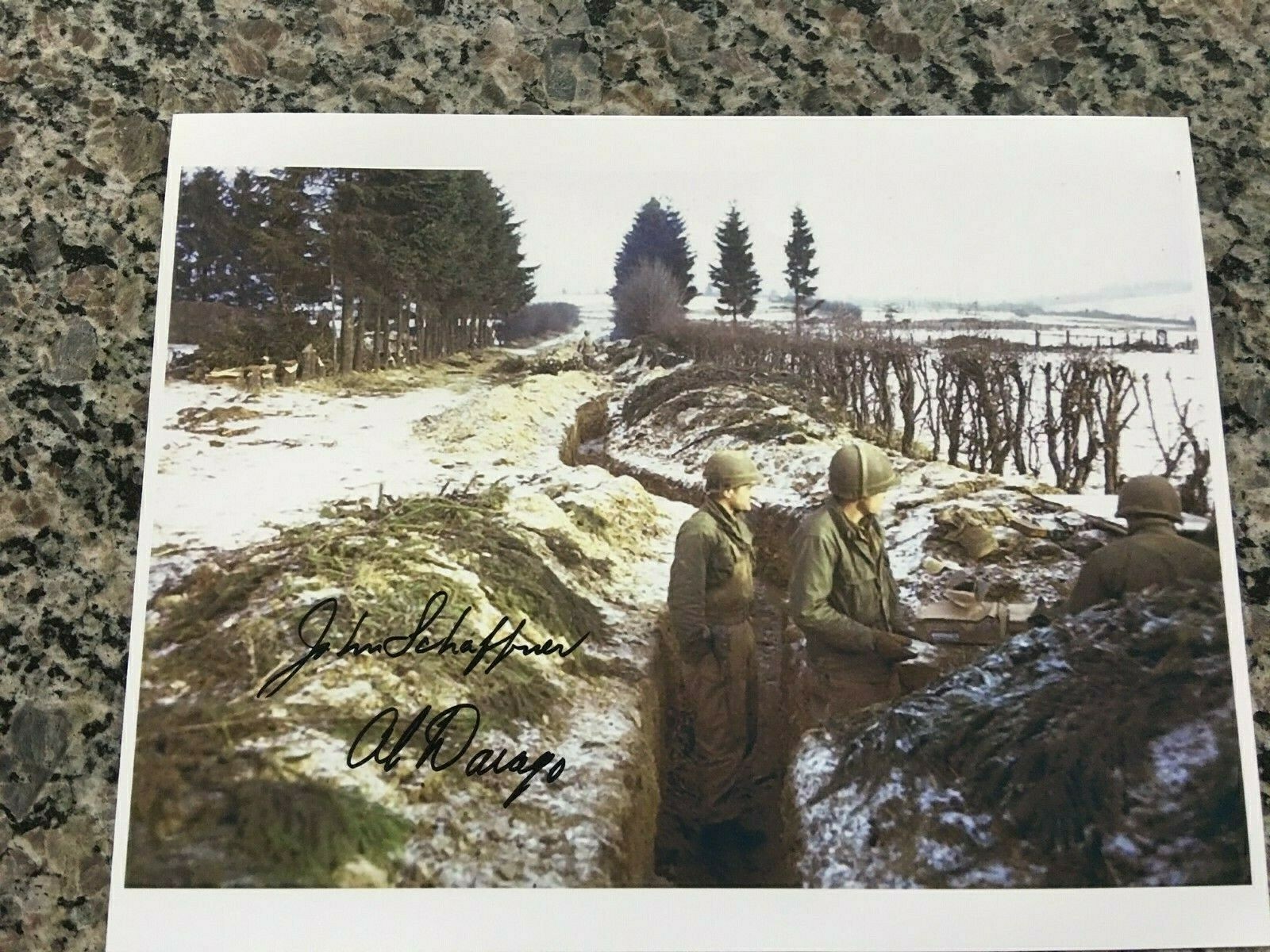 AL DARAGO & JOHN SCHAFFNER BATTLE OF THE BULGE VETERANS RARE SIGNED ...