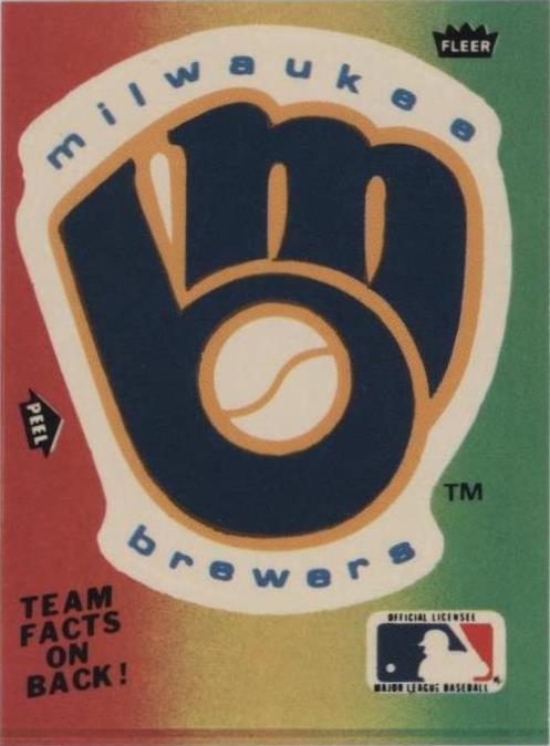 1983 Fleer - Team Stickers Inserts Milwaukee Brewers Logo for sale ...