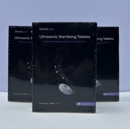 3 NIB Sealed Zima Dental Pod Ultrasonic Sterilizing Tablets Peppermint ...