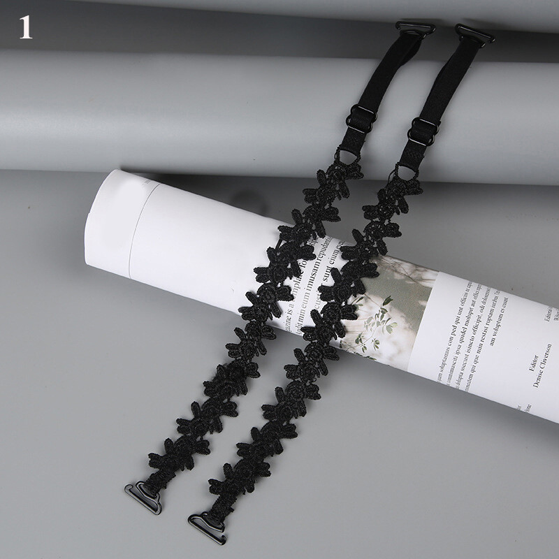 1 Pair Bra Straps Flower Lace Adjustable Bra Strap Shoulder Strap Dress Decor | eBay