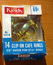 Brass Clip-on Cafe Rings by Kirsch for sale online | eBay
