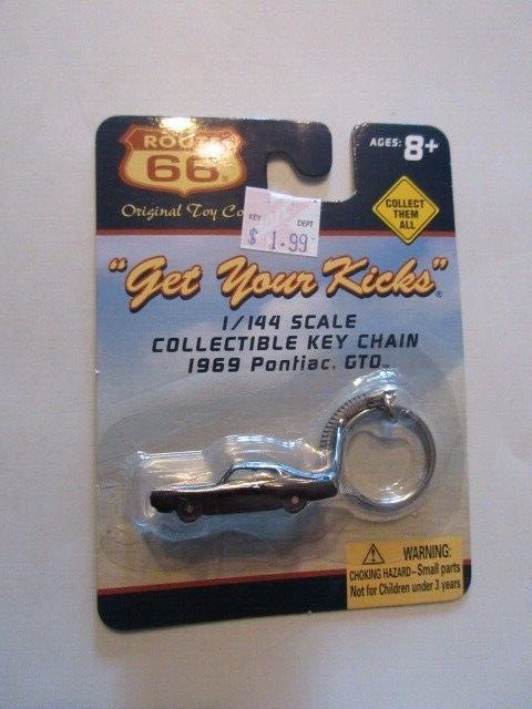 Route 66 (1/144 scale) 1969 Pontiac GTO keychain | eBay