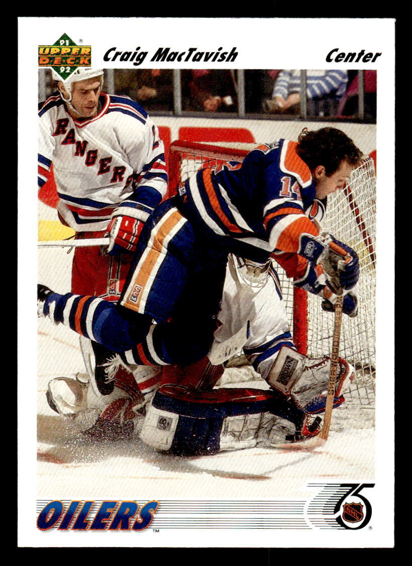 Craig MacTavish 1991 Upper Deck #284 Edmonton Oilers | eBay