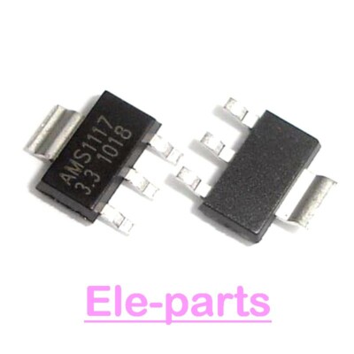 50 PCS AMS1117-3.3 SOT-223 LM1117-3.3 1117 3.3V 1A Voltage Regulator ...