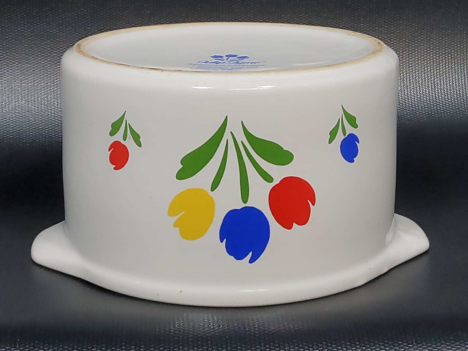 Stoneware Small Baking or Butter Dish JPM 1985 Tulip Tyme Oven to Table ...