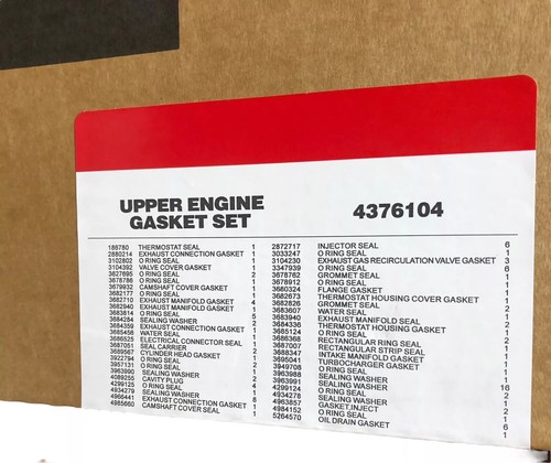 Upper Engine Head Gasket Kit 2881767 for Cummins ISX ISX15 QSX 4376104 ...