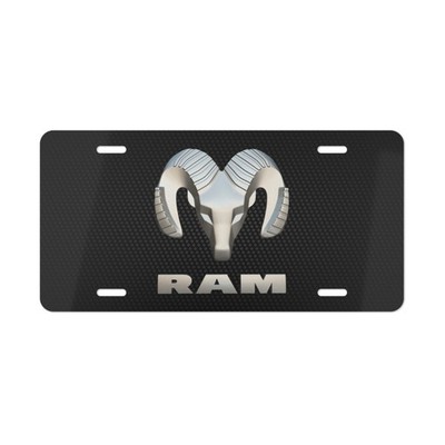 RAM, License Plate Car Tag Metal Aluminum (Carbon Fiber Simulation) | eBay