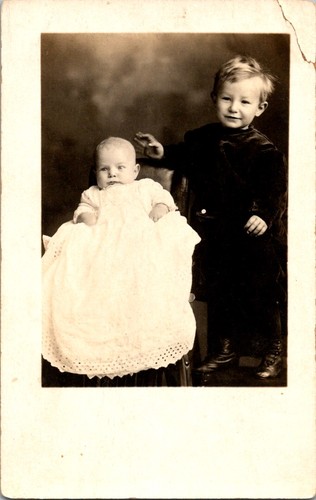 Real Photo Postcard Baby Portrait 1900s Studio Photo Ephemera | eBay