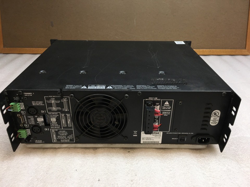 QSC Model ISA 280 2 Channel Professional Amplifier 300W/4 Ohms | eBay