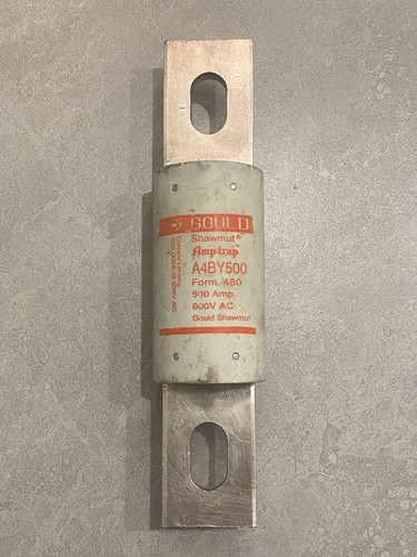 GOULD SHAWMUT A4BY500 AMP-TRAP CURRENT LIMITING FUSE 500AMPS 600VAC ...