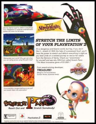 Stretch Panic 2001 Playstation-print ad/mini-poster-VTG Game room,man cave | eBay