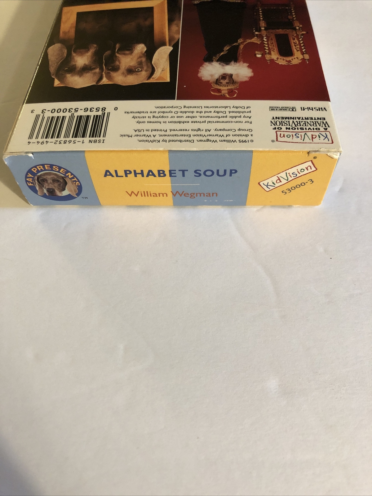 Fay Presents Alphabet Soup VHS Children's Video William Wegman ...