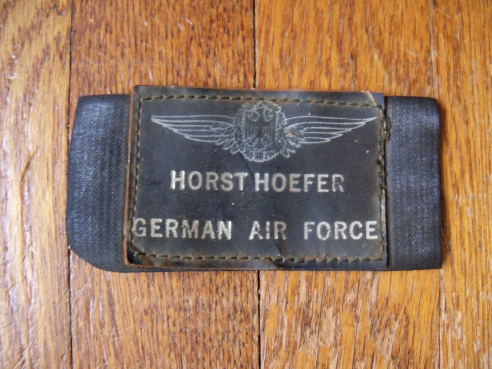 VTG Vietnam War Era German Air Force Pilot Flight Suit Name Tag of ...