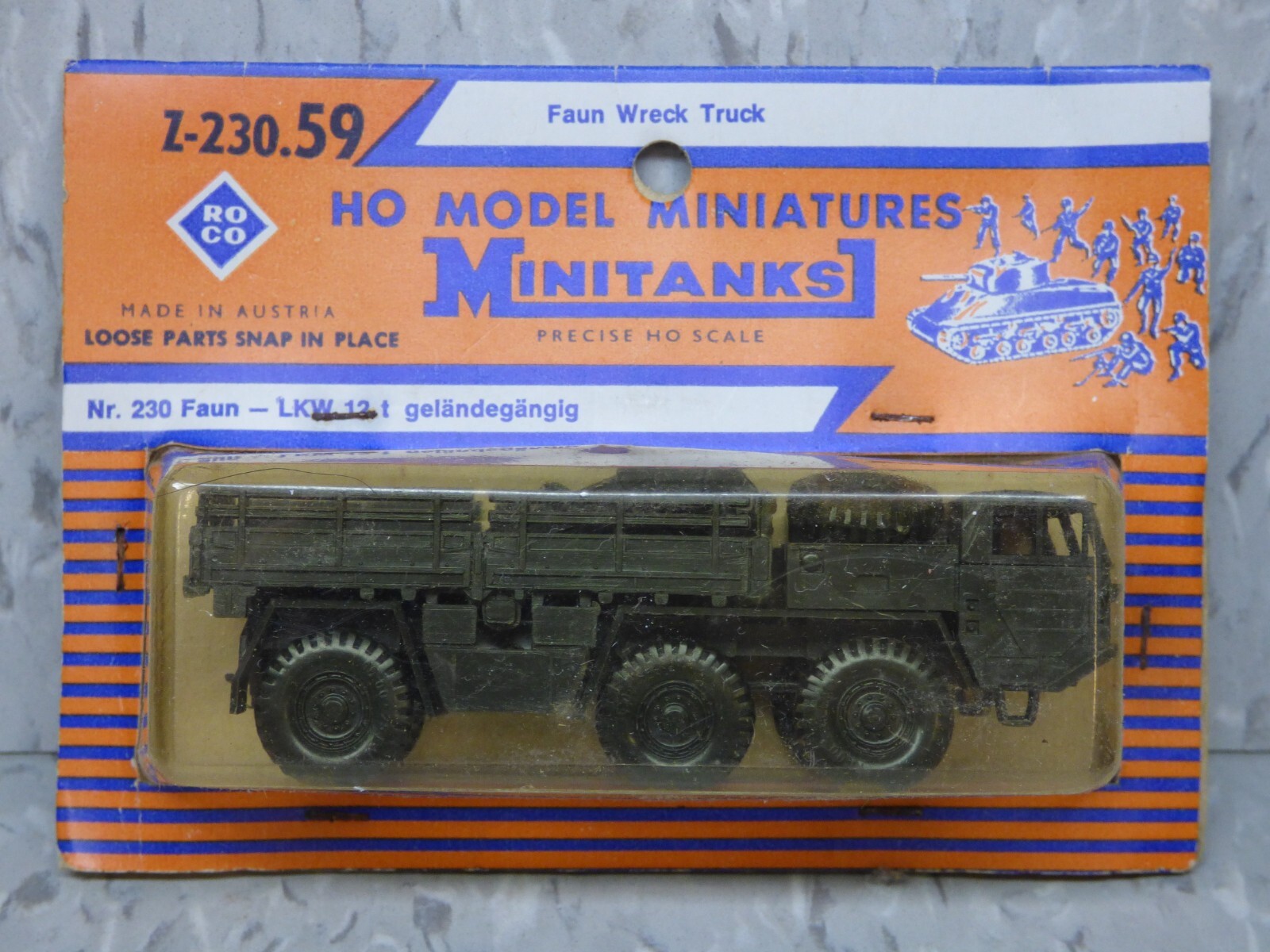Roco Minitanks 1/87 Modern German Faun L912/21 6x6 Wrecker Truck Lot ...