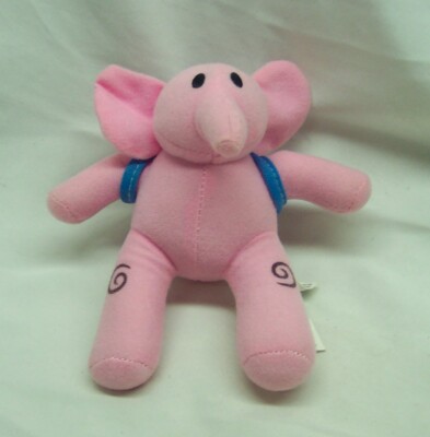 Bandai Pocoyo ELLY THE PINK ELEPHANT 6" Plush STUFFED ANIMAL Toy 2010 ...