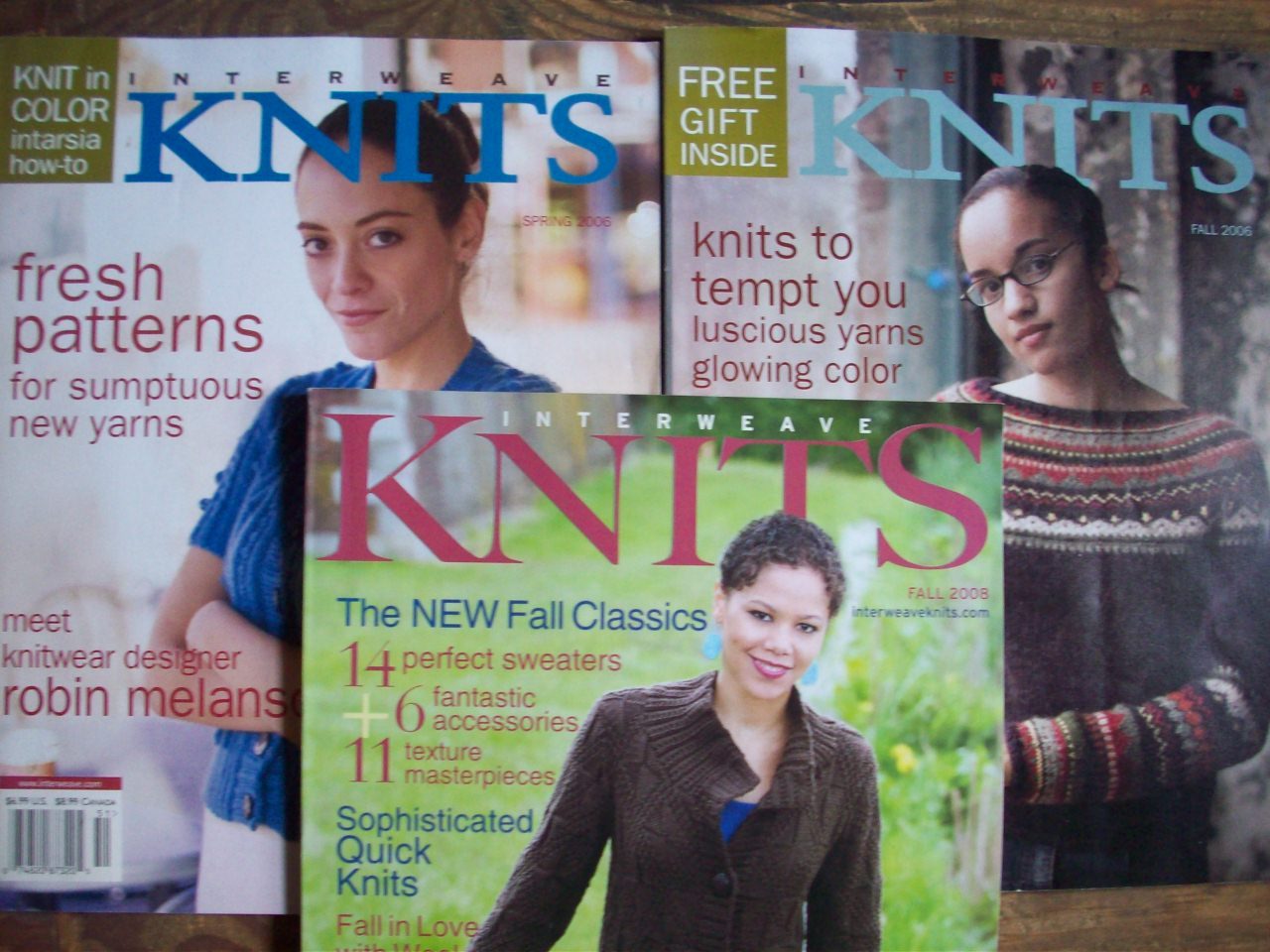 3 Interweave Knits magazines Fall Spring 2006 Fall 2008 | eBay