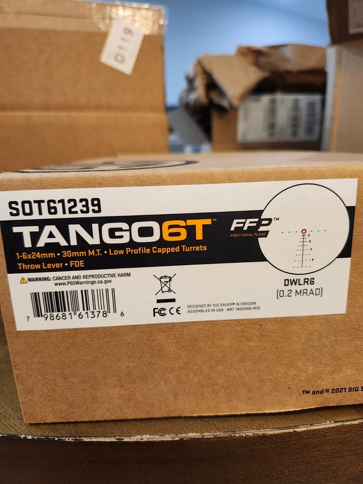 Sig Sauer Tango6T 1-6 FFP DWLR6 LPVO SCOPE | eBay