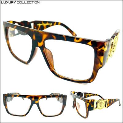 Men's CLASSIC RETRO HIP HOP Style Clear Lens EYE GLASSES Thick Frame ...