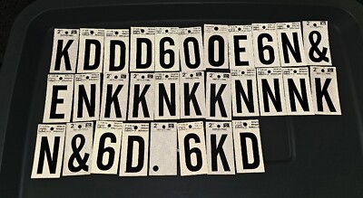 Lot of 30 hy ko reflective Letters Numbers 2" New. S2 | eBay