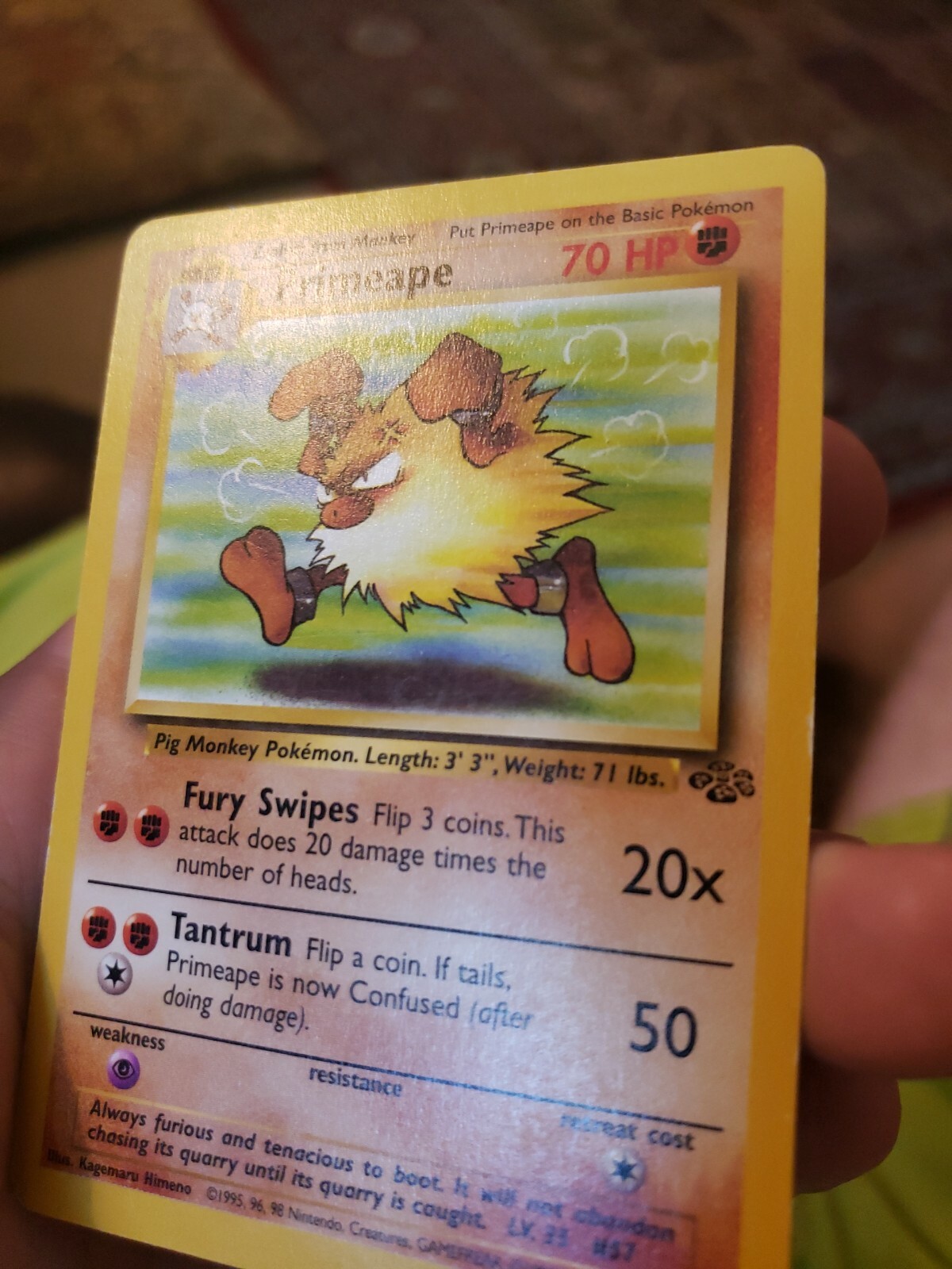 PRIMEAPE - Jungle Set - 43/64 - Uncommon - Pokemon Card - Unlimited ...