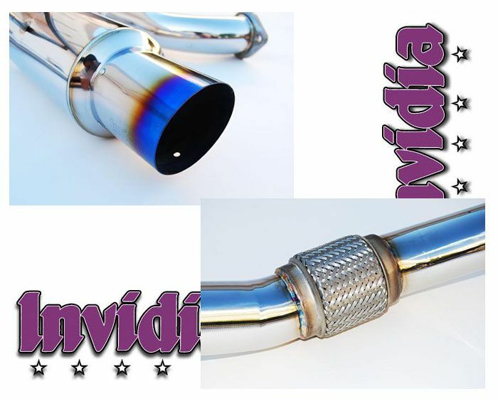 INVIDIA N1 Single Burnt Titanium Tip Catback Exhaust for WRX STI *Sedan ...