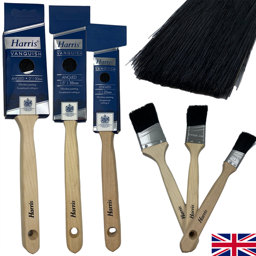 Harris Paint Brush Set 3pcs Angled Brushes Painting Decorating DIY Fine ...