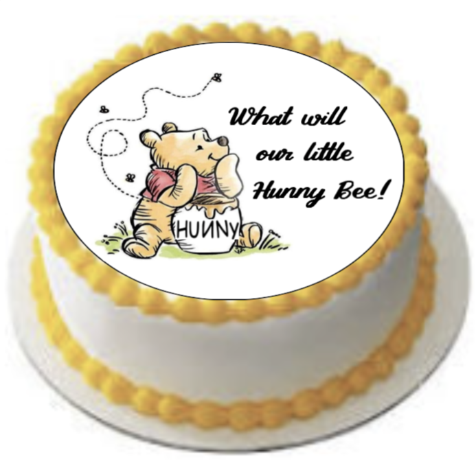 WINNIE THE POOH WHAT WILL OUR LITTLE HUNNY BEE! EDIBLE ICING CAKE ...