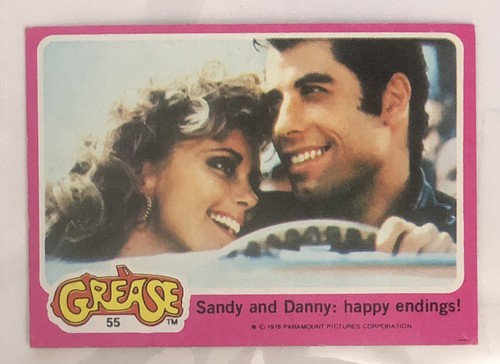 Grease Trading Card 1978 #55 John Travolta Olivia Newton John | eBay