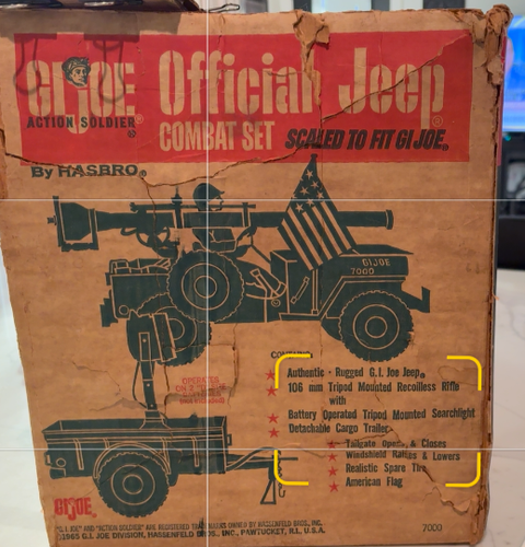 GI Joe Jeep Combat Set Official GI Joe Merchandise. Empty Box Only | eBay