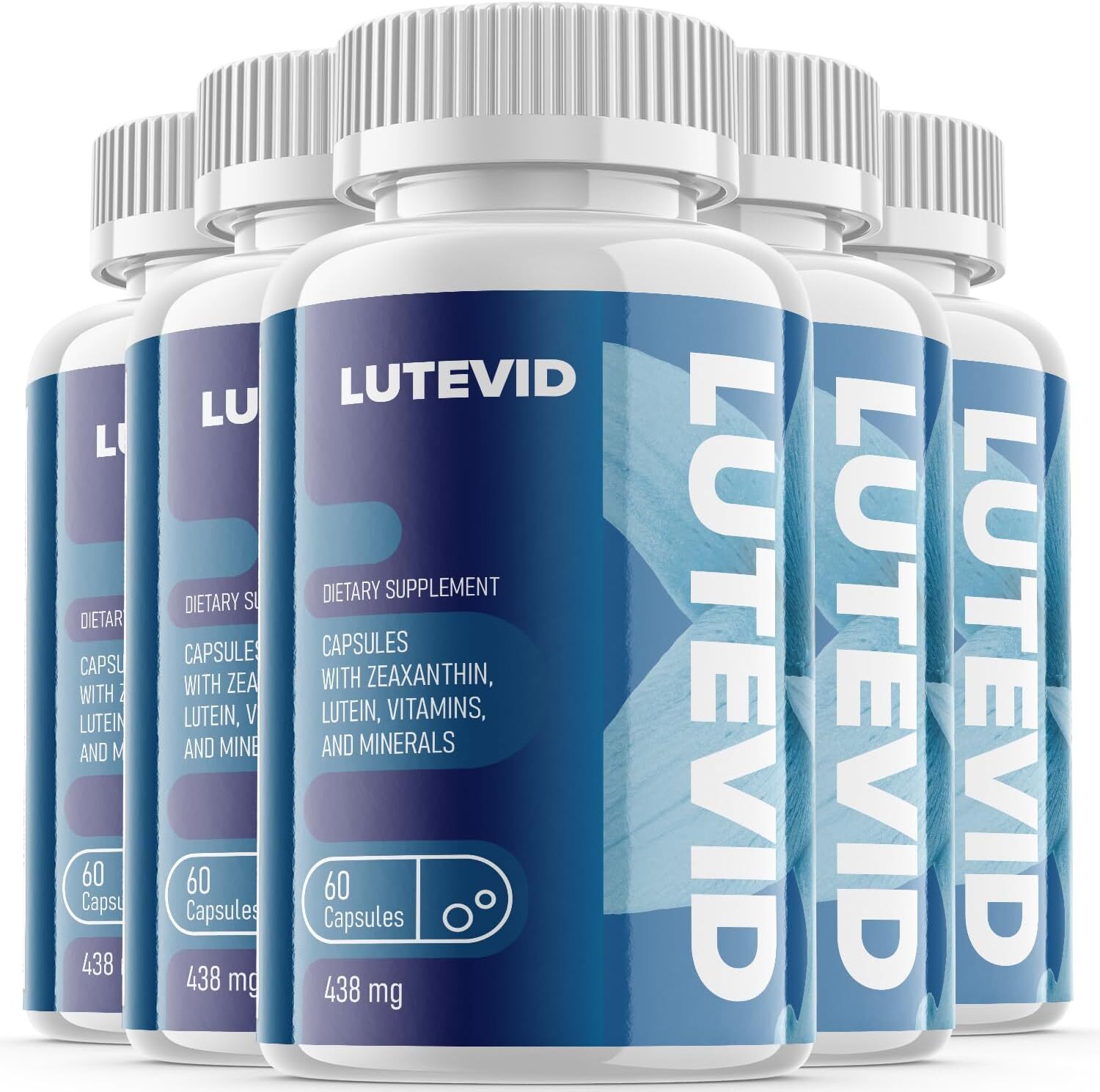 5 Pack- Lutevid Vision Supplement Pills, Lutevid Support Healthy Vision ...
