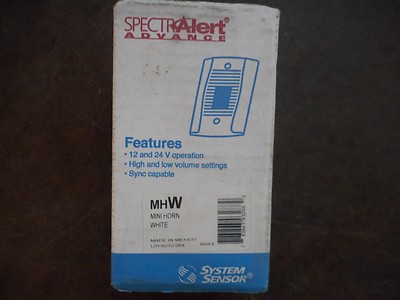 SPECTRA ALERT ADVANCE SYSTEM SENSOR MHW MINI HORN WHITE | eBay