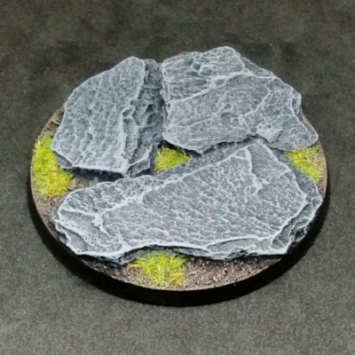 60mm resin base A Rock Slate Stone for Warhammer 40k Age of Sigmar ...