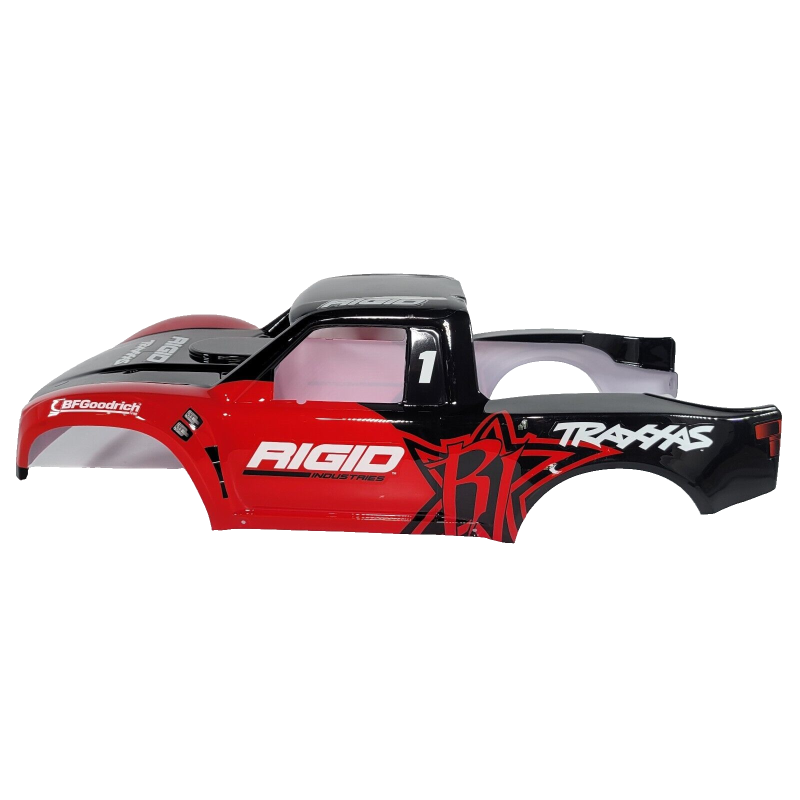 Fits Traxxas Unlimited Desert Racer UDR Red Black Body Rigid Edition ...
