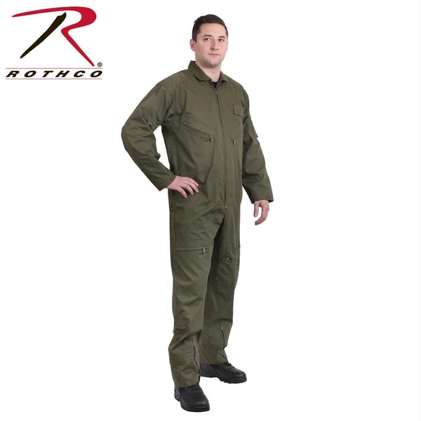 Rothco Military Air Force Men's Size 4xl Flight Coverall Olive Green ...