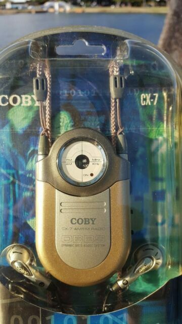 Coby Mini Am FM Pocket Radio Model Cx7 Green DBBS From 2001 for sale ...